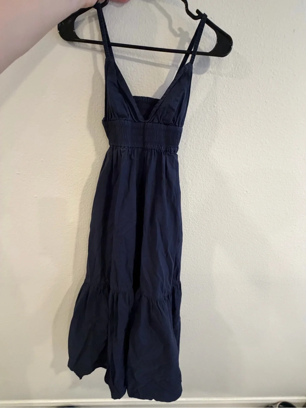 A.L.C. | Dresses | Alc Navy Maxi Dress With Spaghetti Straps And Open ...